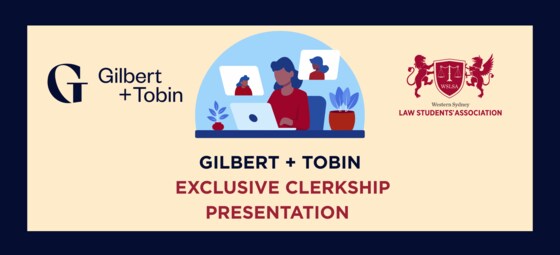 Gilbert + Tobin Exclusive Clerkship Presentation | Western Sydney Law ...