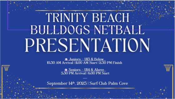 Trinity Beach Bulldogs Netball Club – Junior & Senior Presentation ...