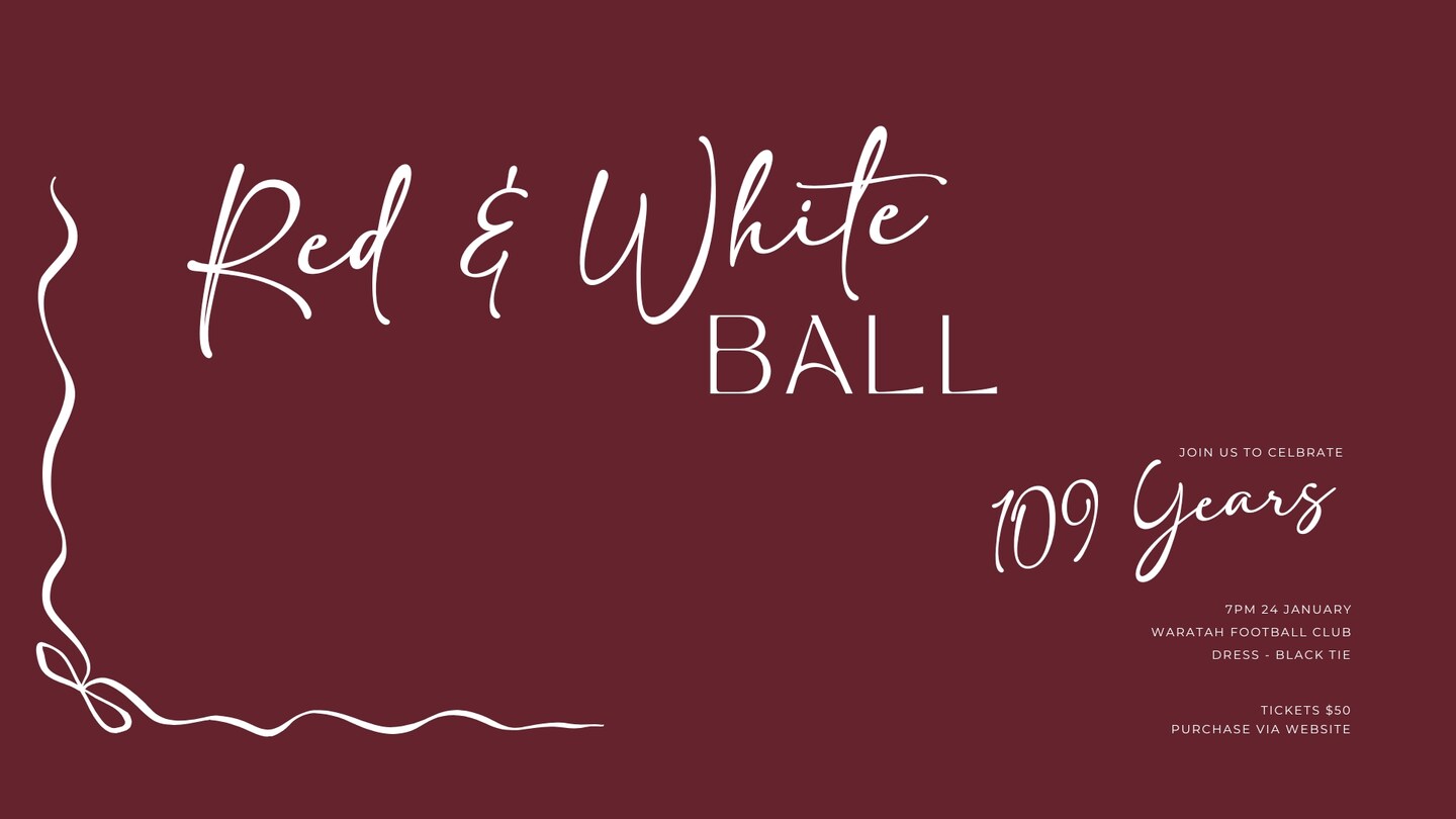 Red & White Ball | Waratah Football Club | TidyHQ